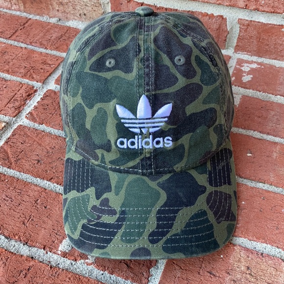 adidas | Accessories | Adidas Camouflage Print Cotton Denim Logo Ladies ...